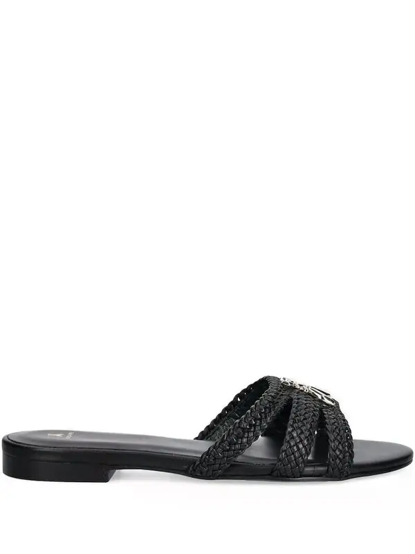 Patrizia Pepe Braided Slides - Black