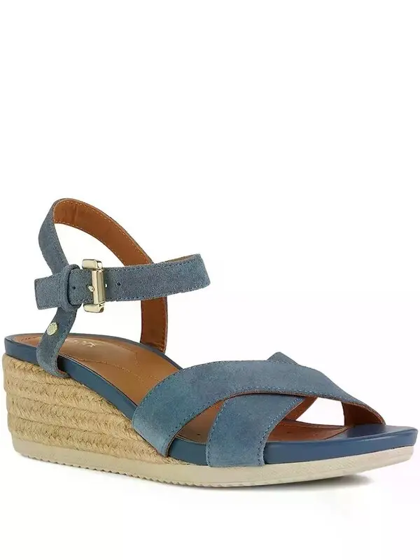 Geox 55mm Crossover Wedge Espadrilles