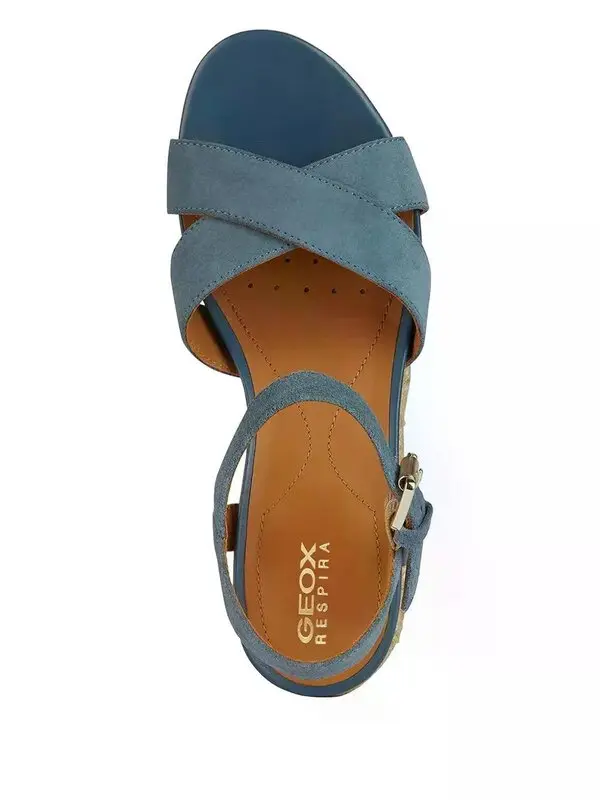 Geox 55mm Crossover Wedge Espadrilles
