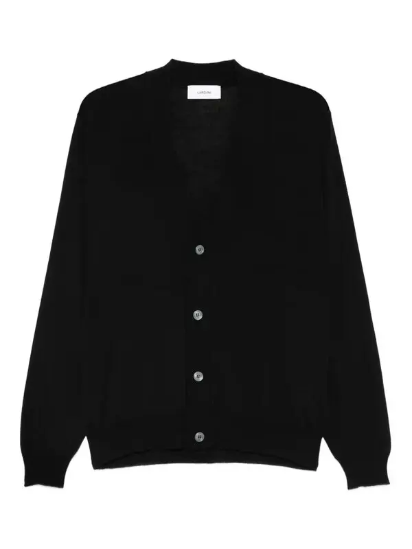 LARDINI Button-front Wool Cardigan