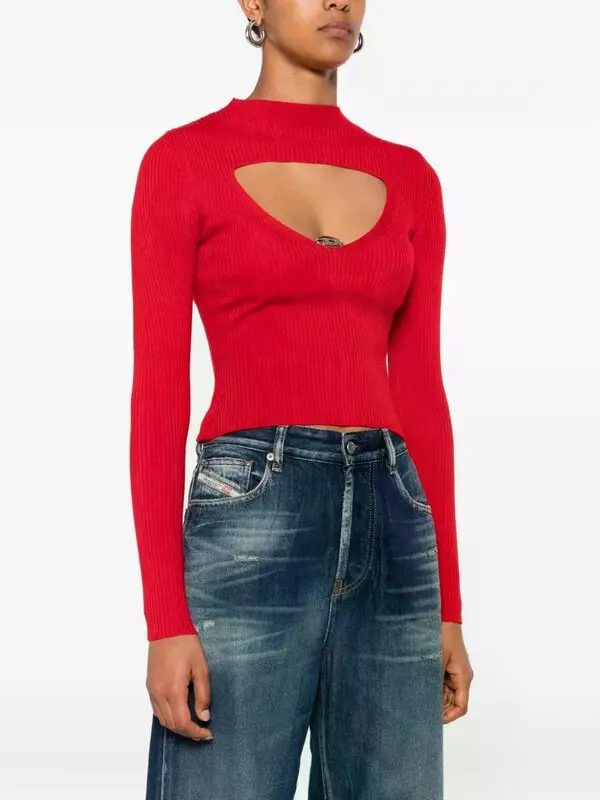 DIESEL® Ribbed Long Sleeve Sweater