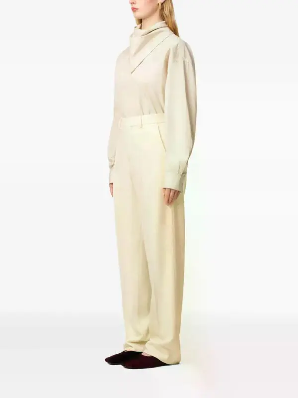 AMI Paris Wool Large-fit Trousers