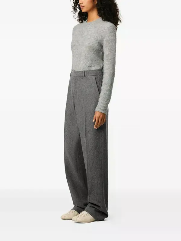 AMI Paris Wool Large-fit Trousers