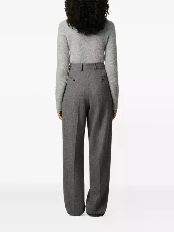 AMI Paris Wool Large-fit Trousers