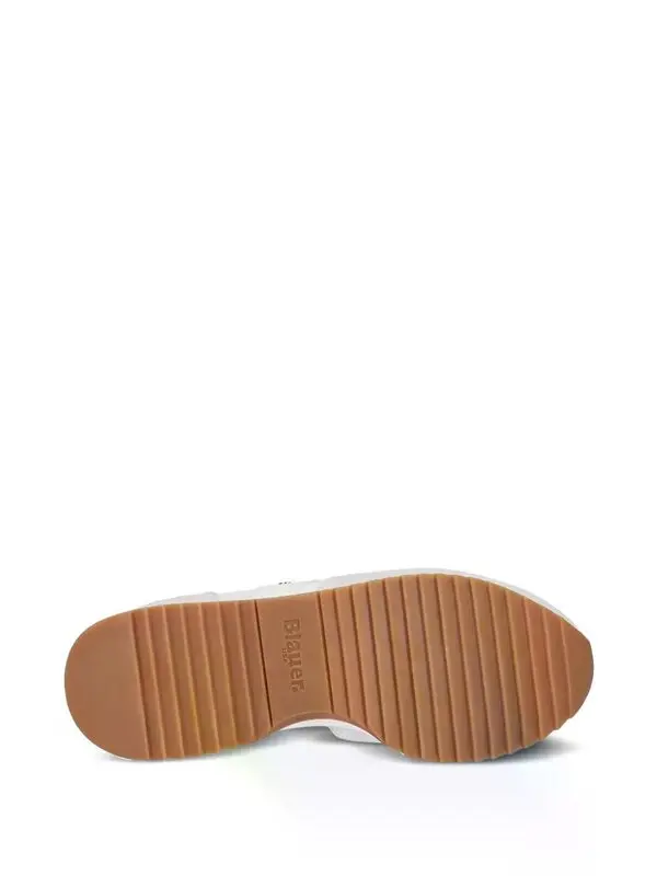 BLAUER. Leather And Suede Panel Sneakers
