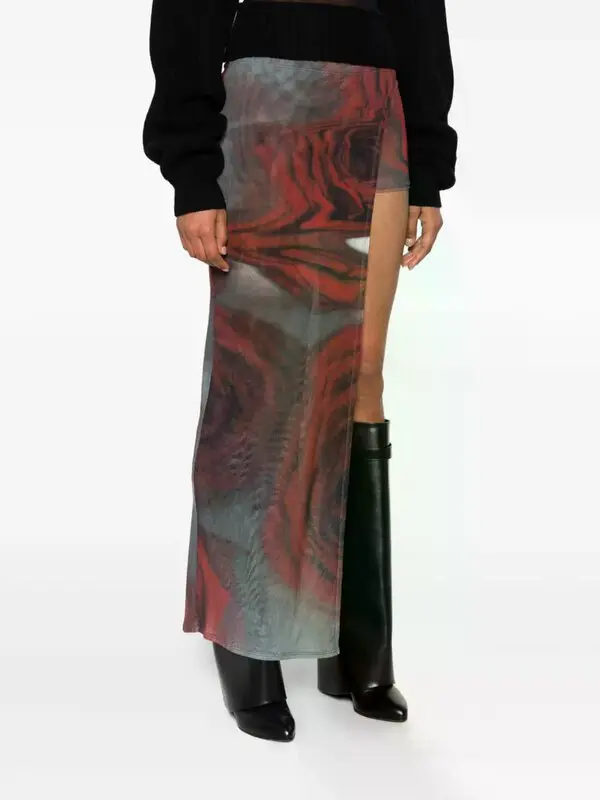 JEAN PAUL GAULTIER Blurry Roses Mini Skort
