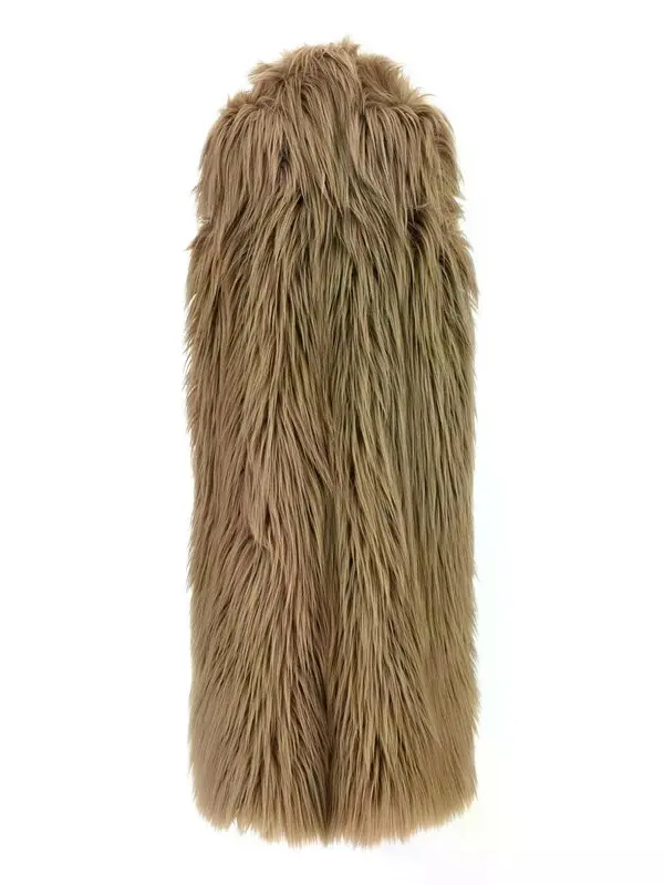 B&B COUTURE Long Faux Fur Sleeveless Vest