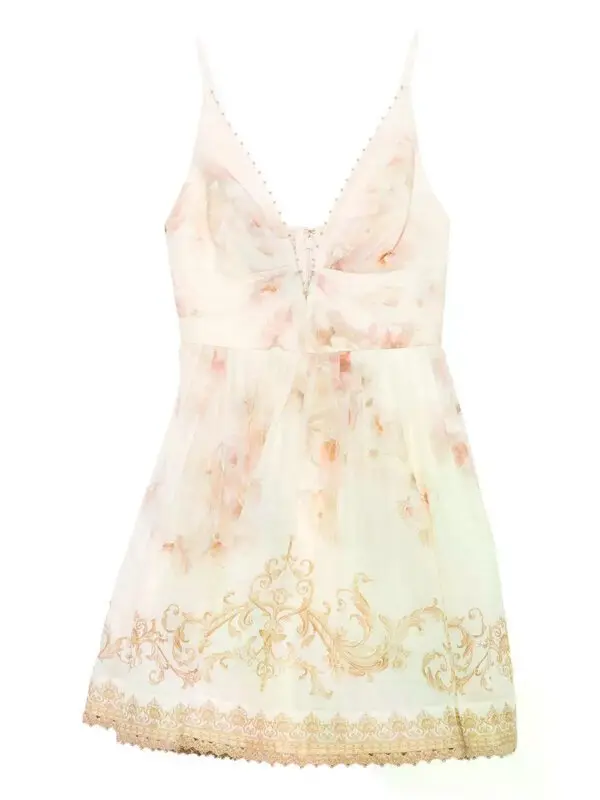 Zimmermann Hypnotic Trimmed Mini Dress