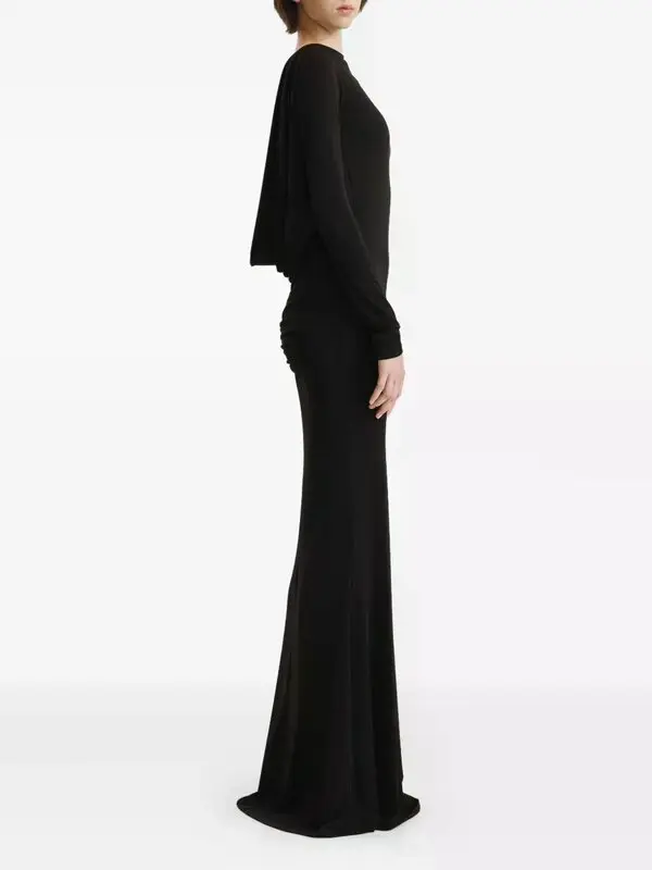 2310 STUDIO Cowl-back Maxi Dress - Black