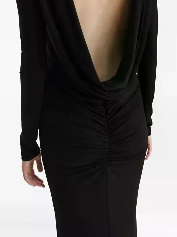 2310 STUDIO Cowl-back Maxi Dress - Black