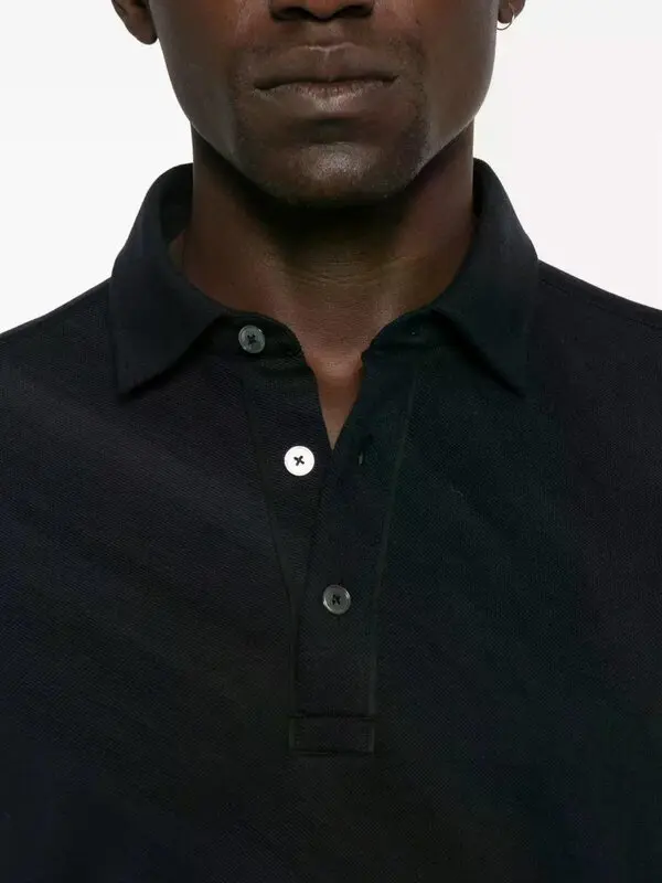 Zegna Long-sleeve Polo Shirt - Blue
