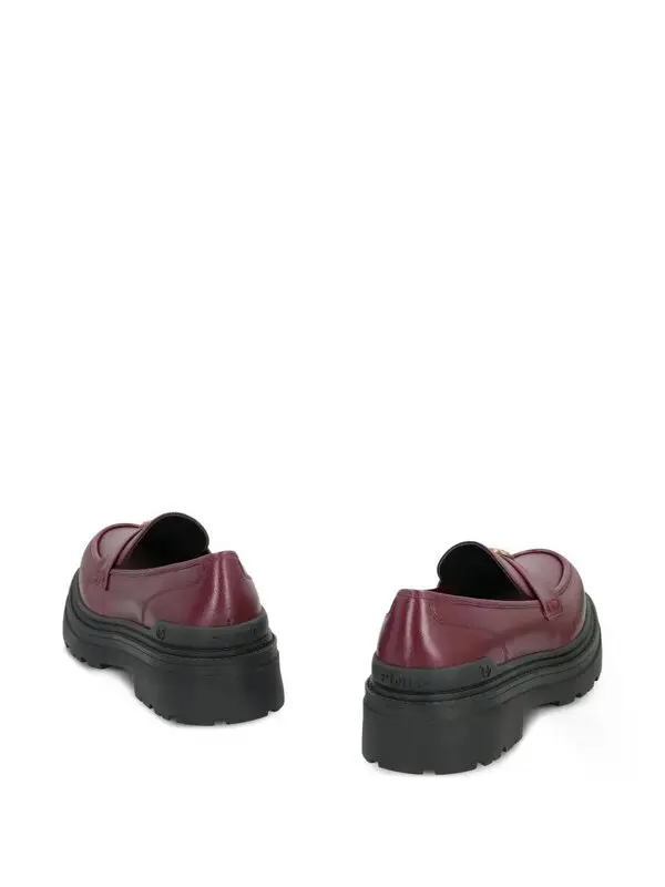 Pinko Mia Leather Platform Loafers