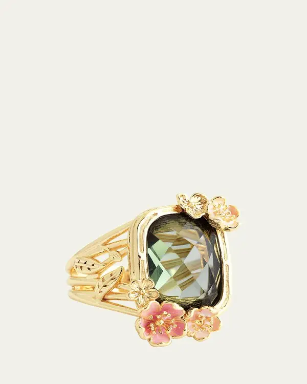 ANABEL ARAM JEWELRY Wildflowers Stone Statement Ring - Multi