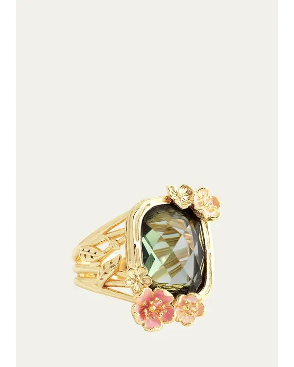 ANABEL ARAM JEWELRY Wildflowers Stone Statement Ring - Multicolor