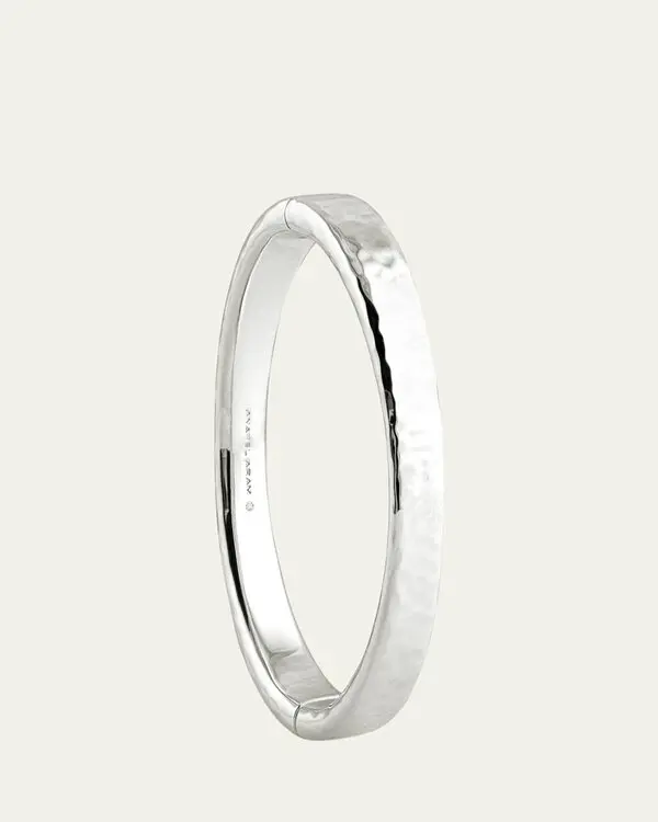 ANABEL ARAM JEWELRY Farrier Hinged Bangle Bracelet - Silver