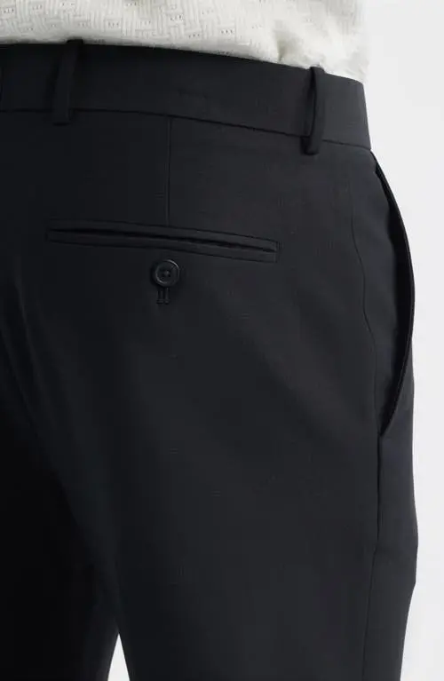 OPEN EDIT Slim Fit Suit Trousers - Black