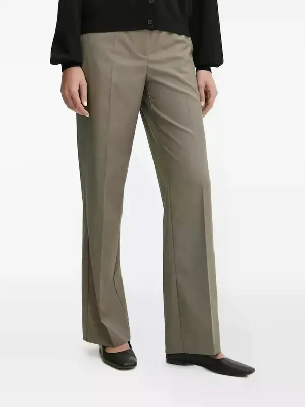 BRUUNS BAZAAR Pleated Front Straight Leg Trousers