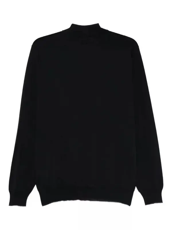 LARDINI Mock-neck Wool Sweater