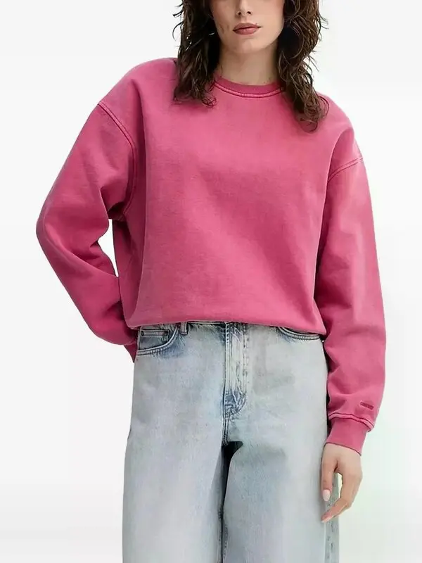 SAMSOE SAMSOE Crew-neck Sweatshirt - Pink