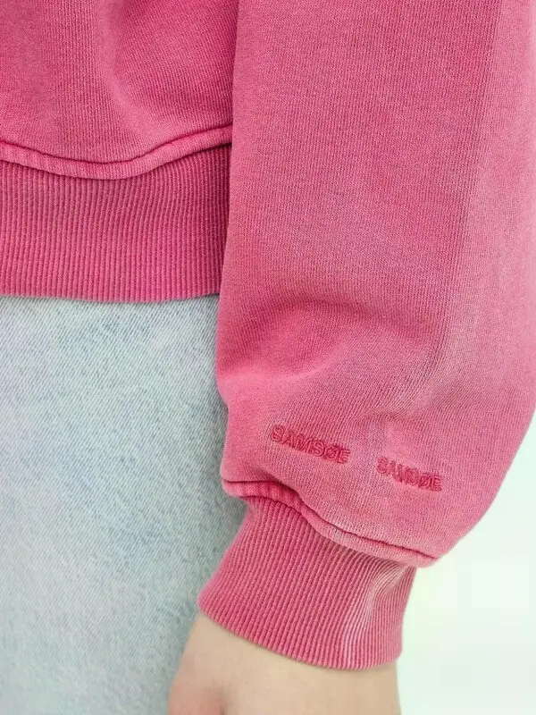 SAMSOE SAMSOE Crew-neck Sweatshirt - Pink