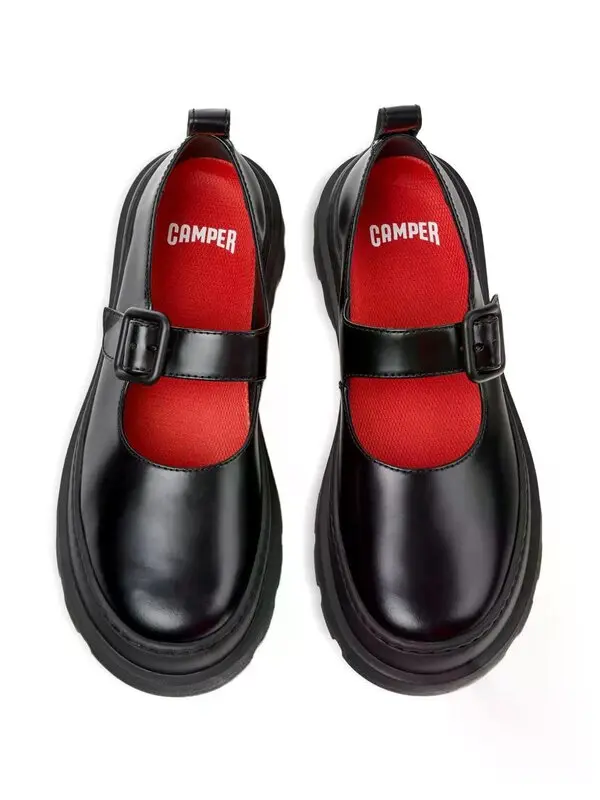 Camper Brutus+ Buckled Leather Loafers