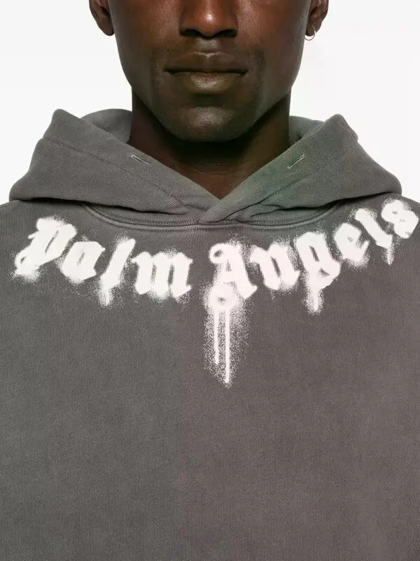 Palm Angels Logo-print Hoodie