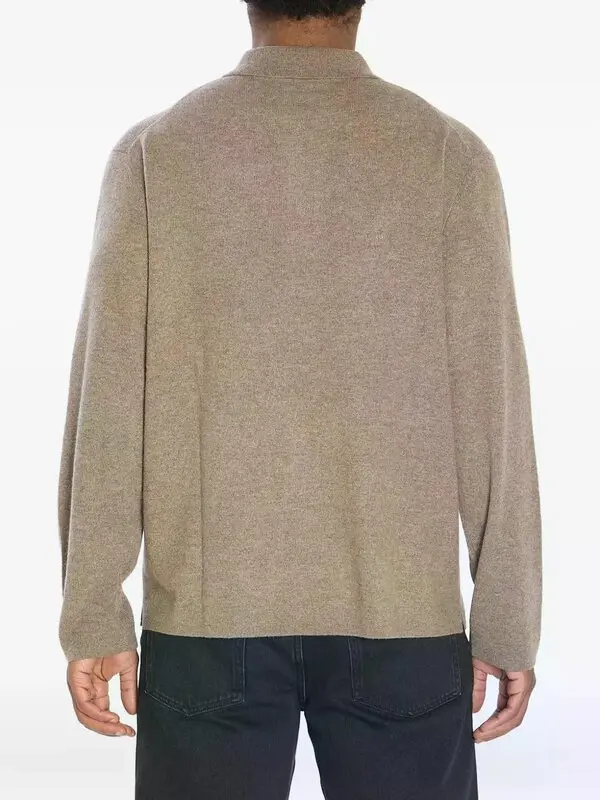 LISA YANG Emil Cashmere Polo Shirt - Neutrals