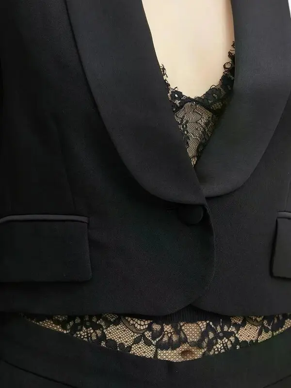 ERMANNO FIRENZE Satin-lapel Jacket