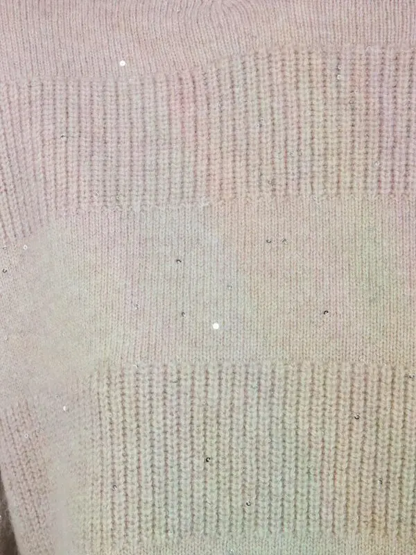 D.exterior Sequin-detailed Roll-neck Sweater