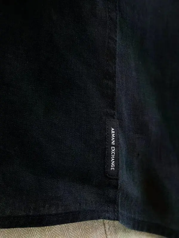 Armani Exchange Long-sleeve Linen Shirt