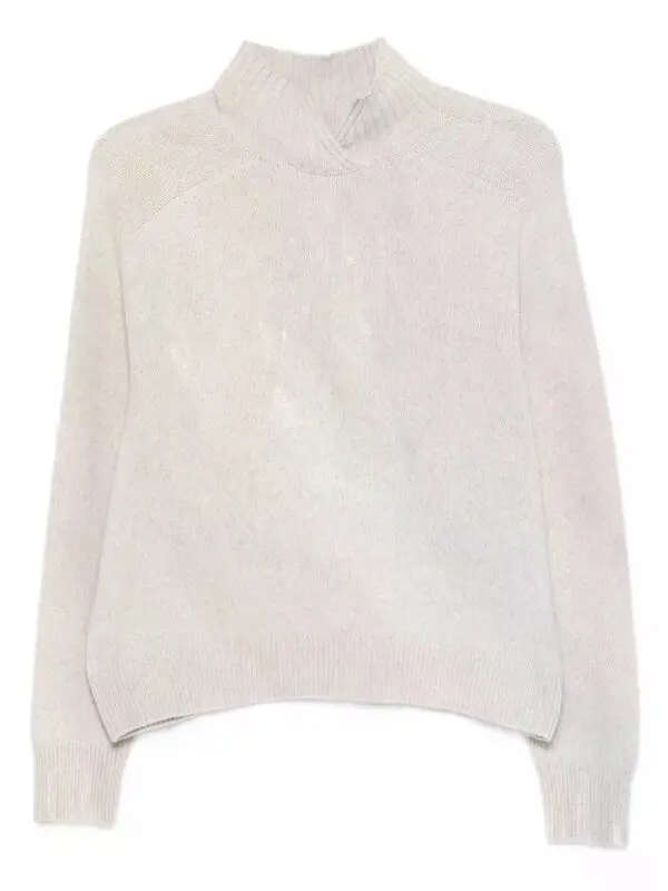 Malo High-neck Cashmere-wool Blend Sweater