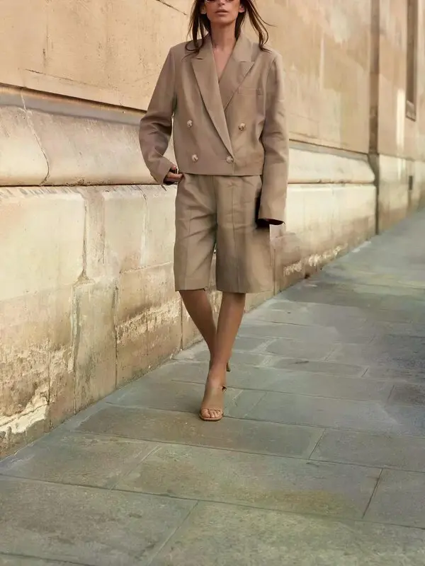 LOULOU Studio Chagos Linen Blazer