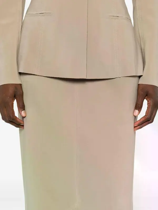 Norma Kamali Straight Midi Skirt