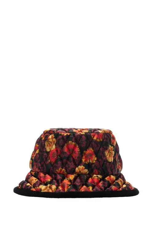 Burberry Geranium Leaf Nylon Bucket Hat - Poppy Red