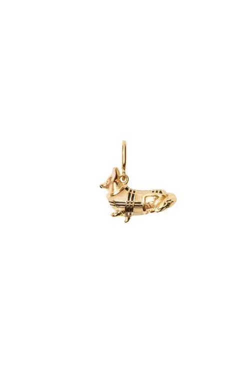 Burberry Corgi Charm - Gold