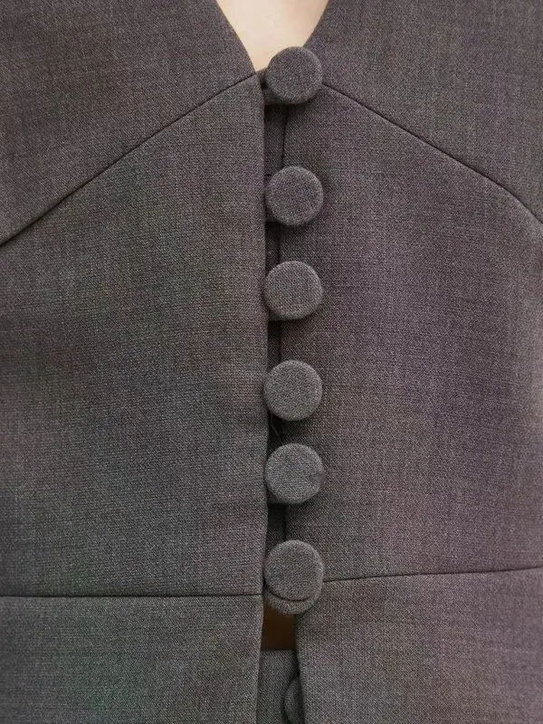 Bardot Halterneck Button Top