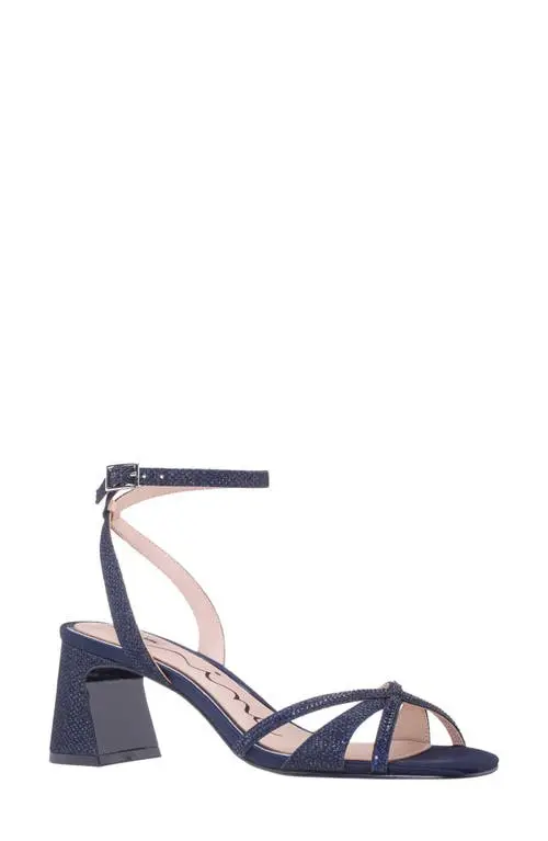 Nina Bracha Ankle Strap Sandal - Navy