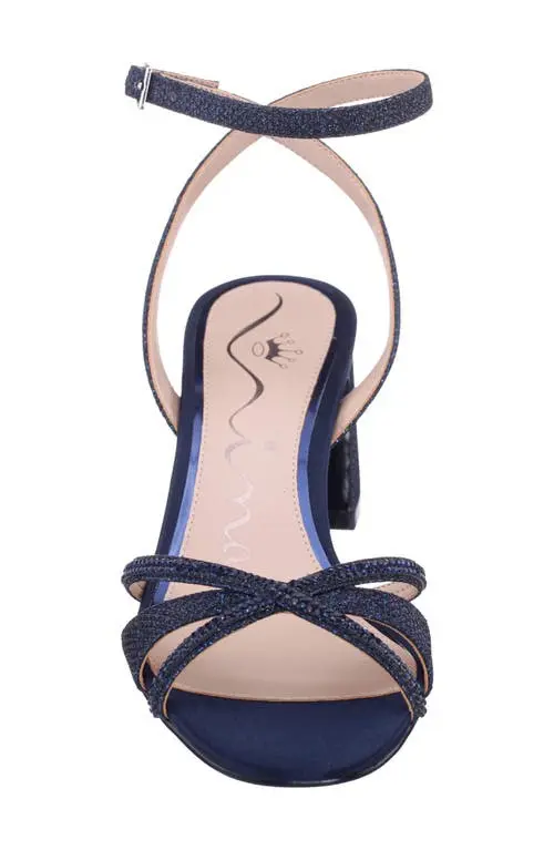 Nina Bracha Ankle Strap Sandal - Navy