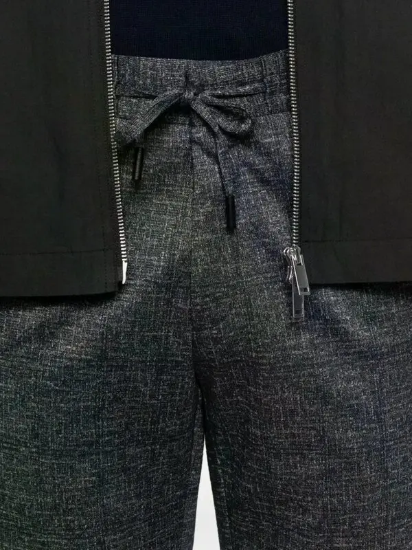 Karl Lagerfeld Textured Drawstring Trousers
