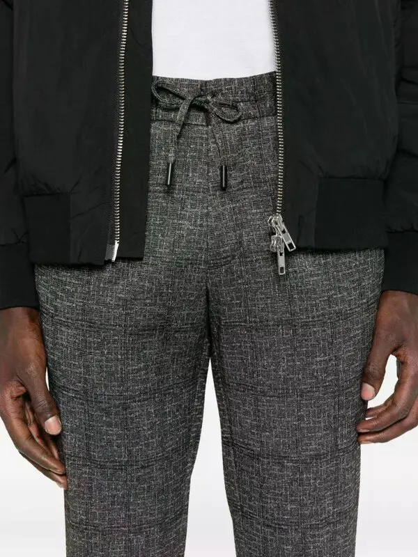 Karl Lagerfeld Textured Drawstring Trousers