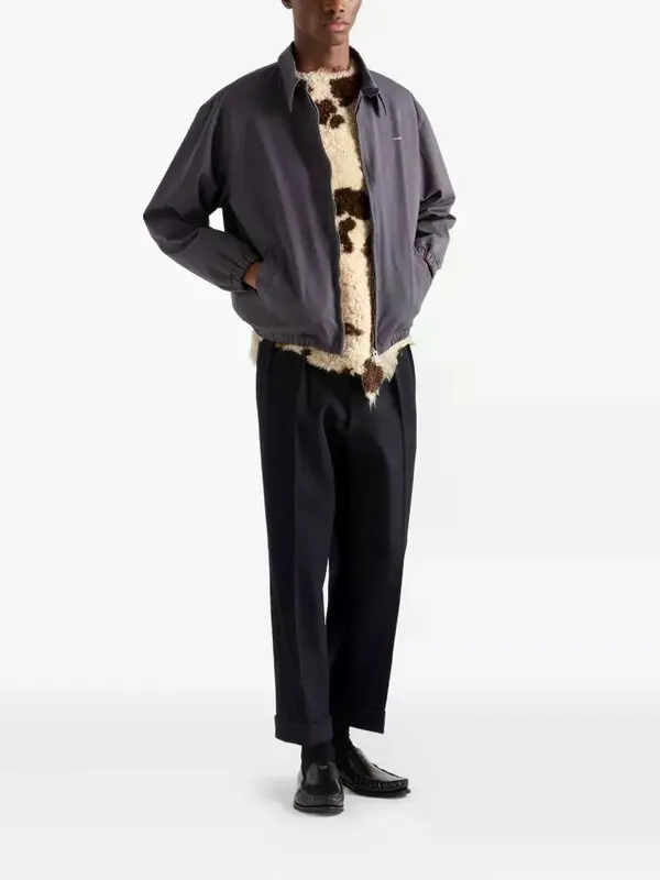 Prada Embroidered-logo Jacket