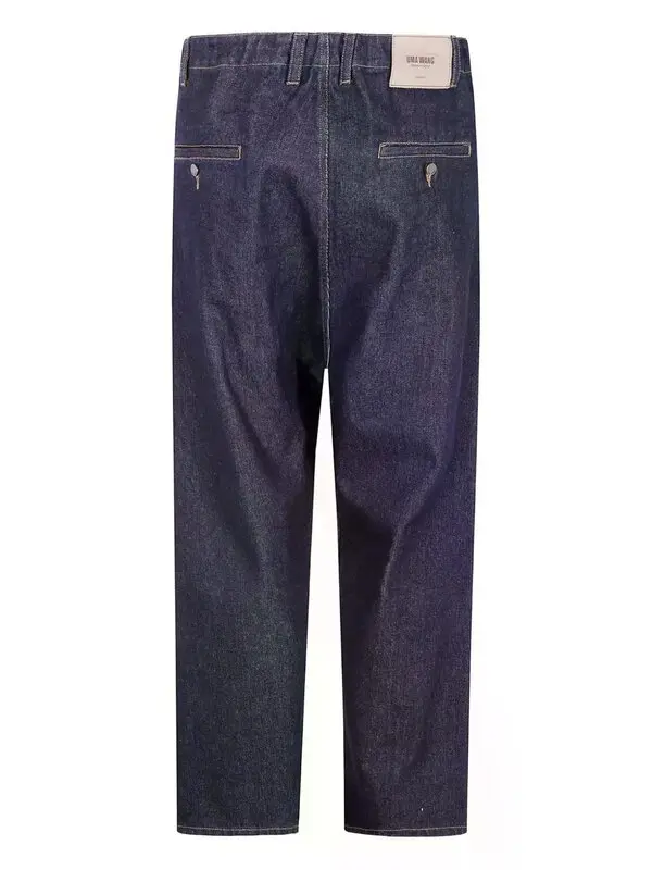 UMA WANG Drawstring Pocketed Straight-leg Jeans