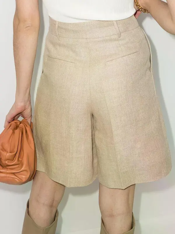 Remain Birger Christensen Kit Linen Bermuda Shorts