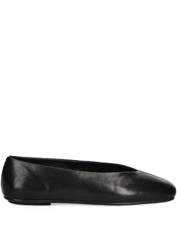 Jeffrey Campbell Leather Square-toe Flats
