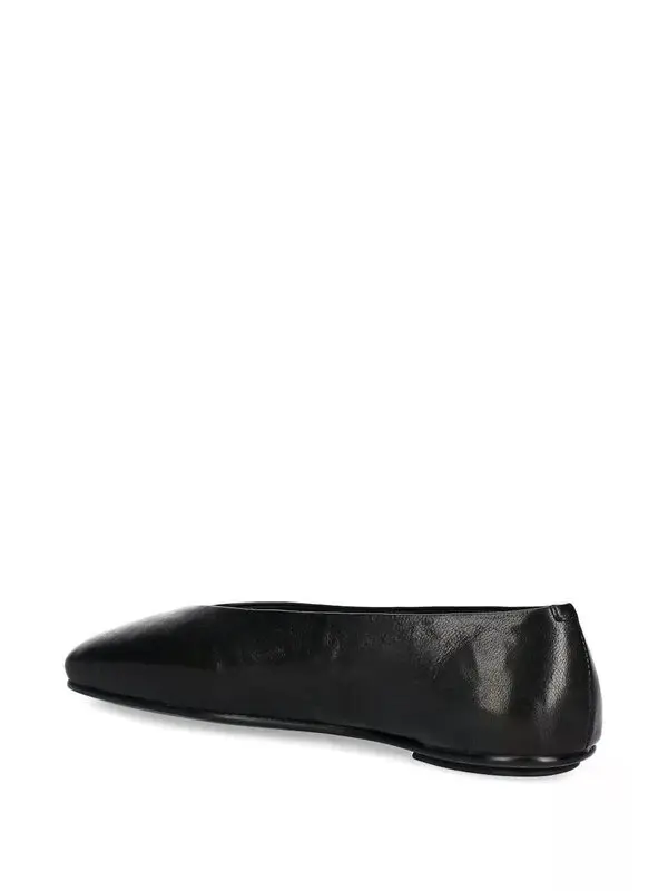 Jeffrey Campbell Leather Square-toe Flats
