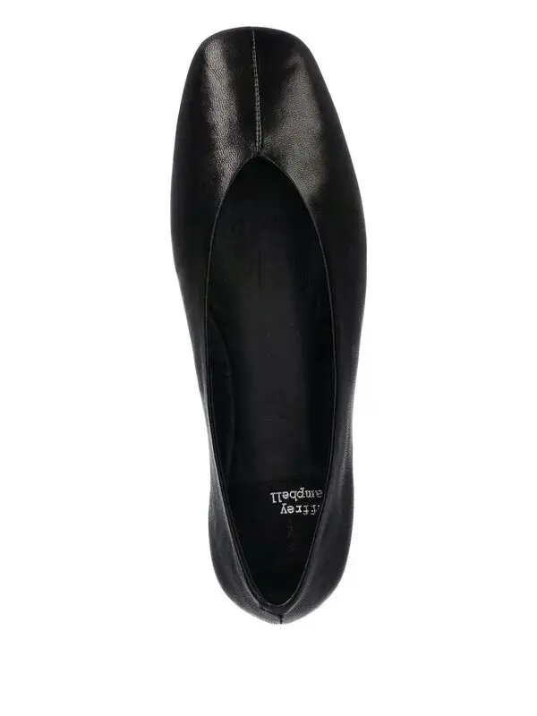 Jeffrey Campbell Leather Square-toe Flats