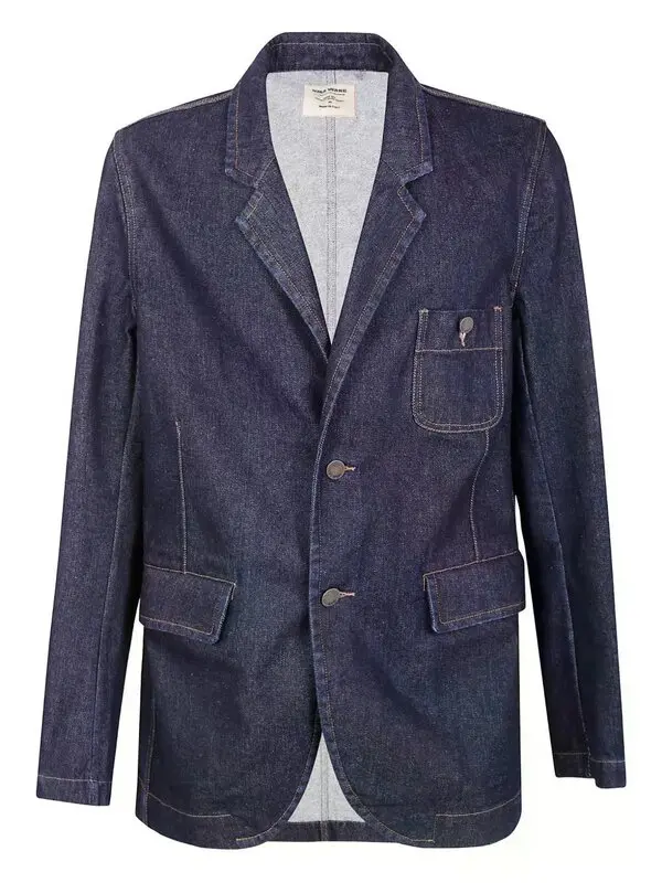 UMA WANG Buttoned Patch-pocket Denim Jacket