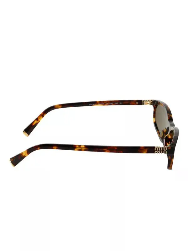 Miu Miu Tortoiseshell Rectangle Sunglasses