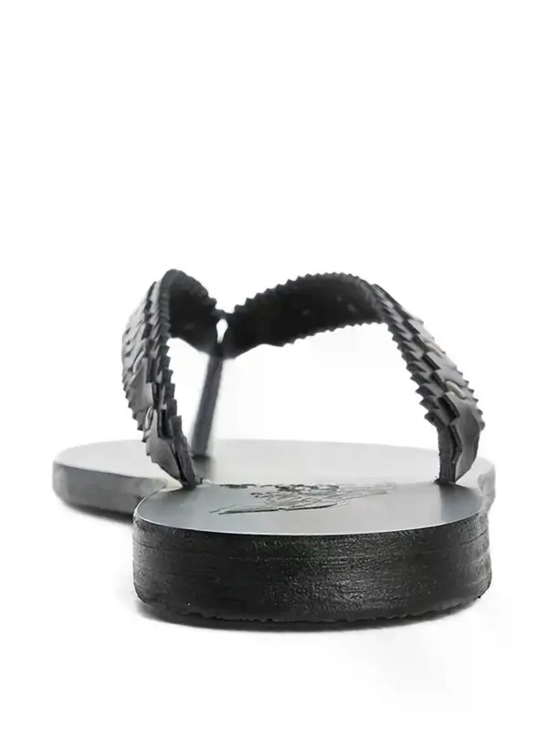 ANCIENT GREEK SANDALS Studded Leather Thong Sandals