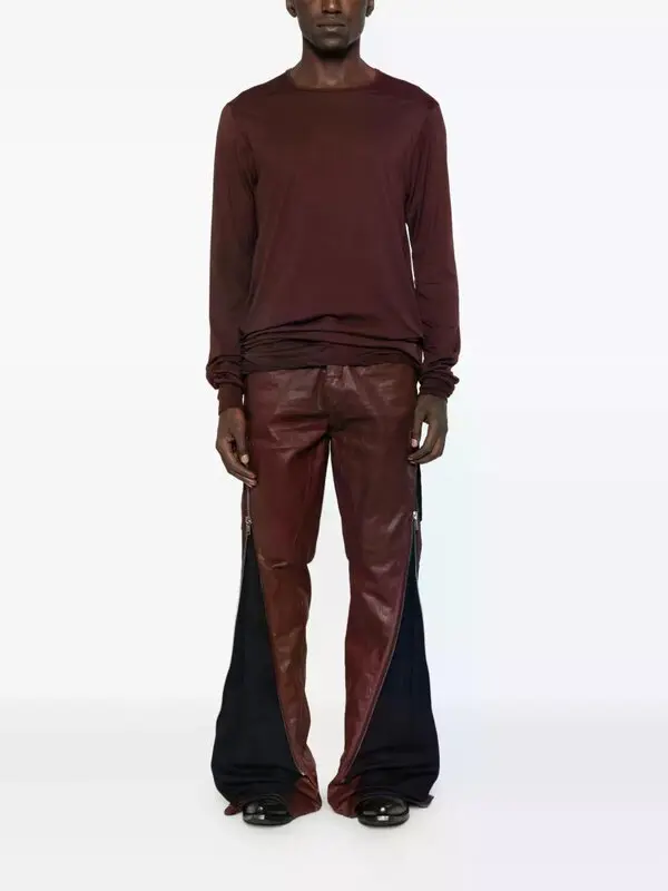 Rick Owens Zip-detail Leather Jeans